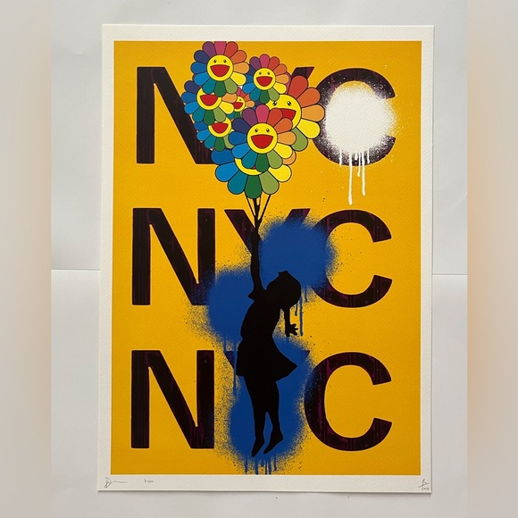 Art | Sp1 By Death Nyc Hand Signed Le 100 Banksy Nyc Logo Street Art ...